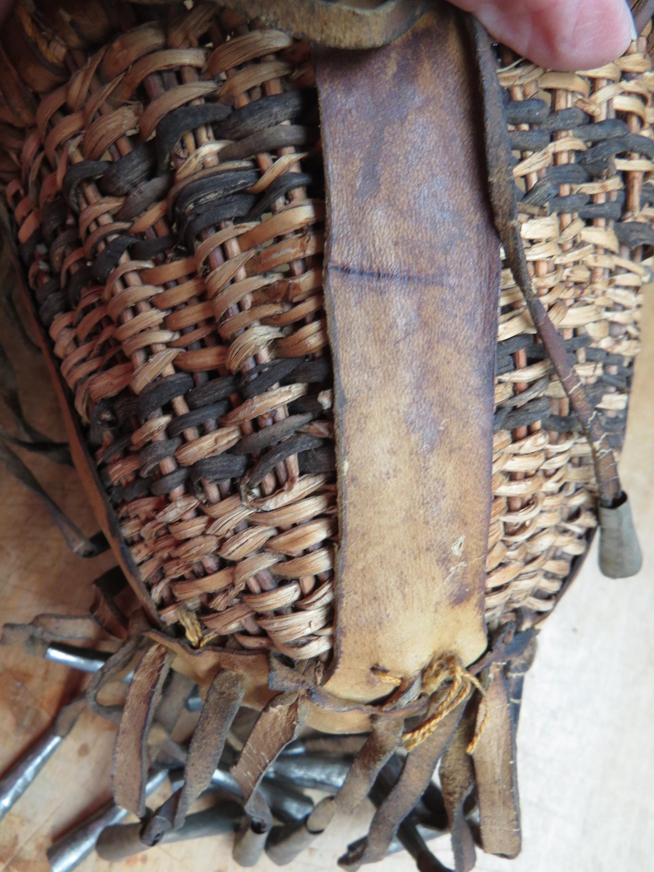 ANTIQUE Native American INDIAN San Carlos APACHE Small Burden Basket ...