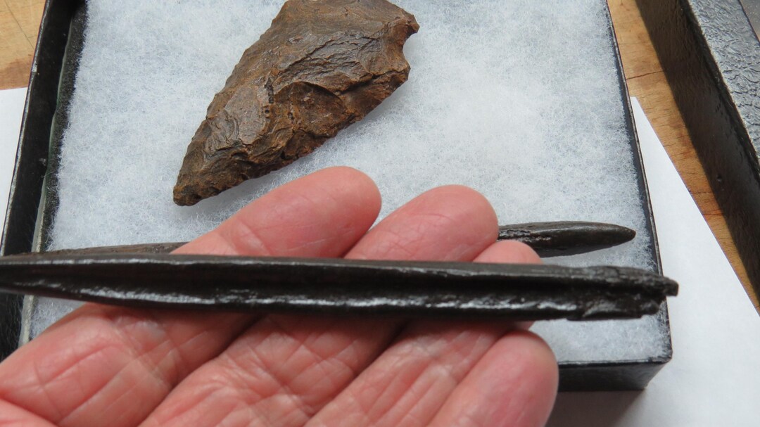 AMERICAN Indian Artifact From a Cave Bone Tool AWL RARE ,one Piece Part ...