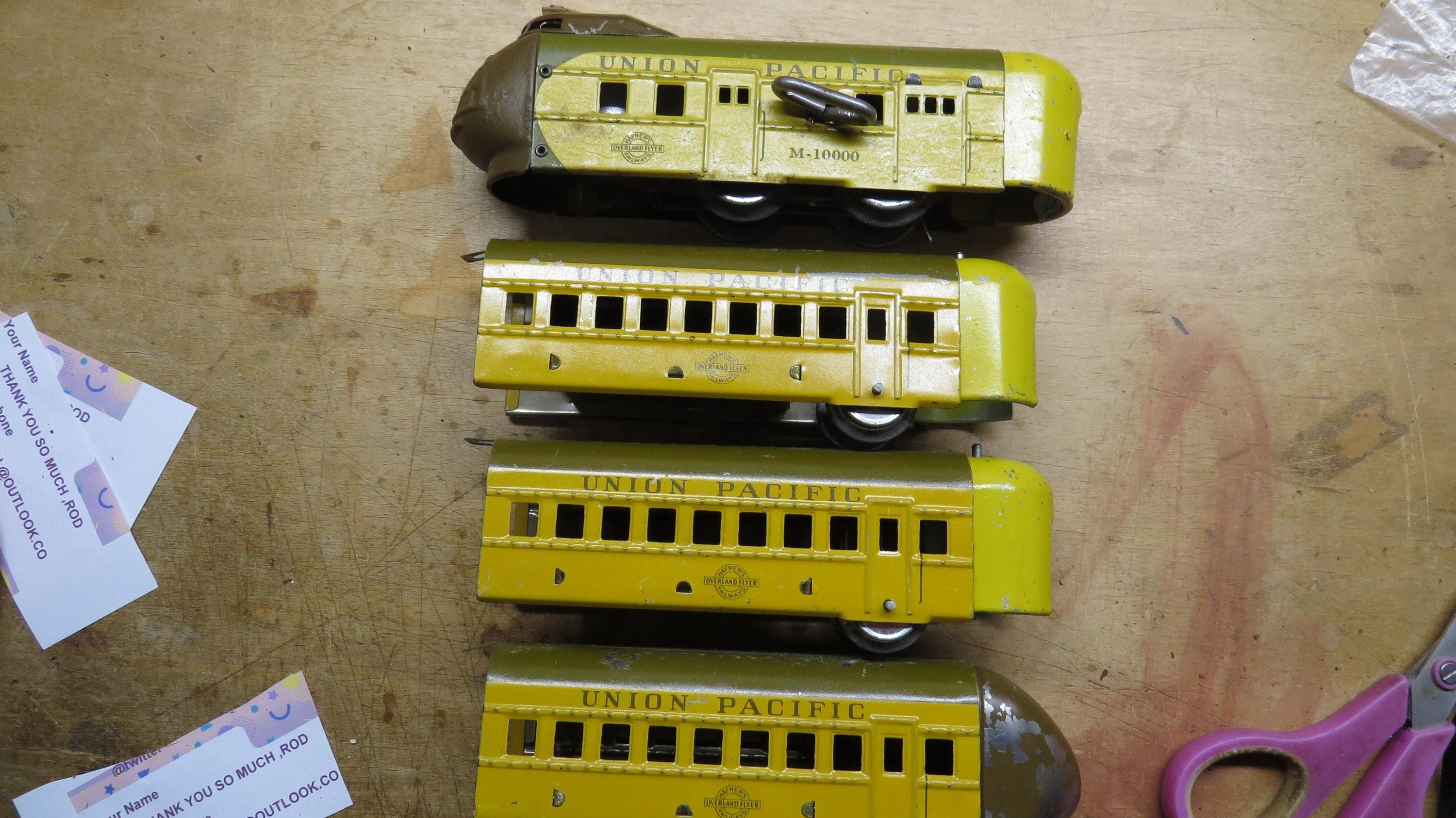 HAFNER Train M-10000 Union Pacific Overland Flyer Set , VERY NICE 1932 ...