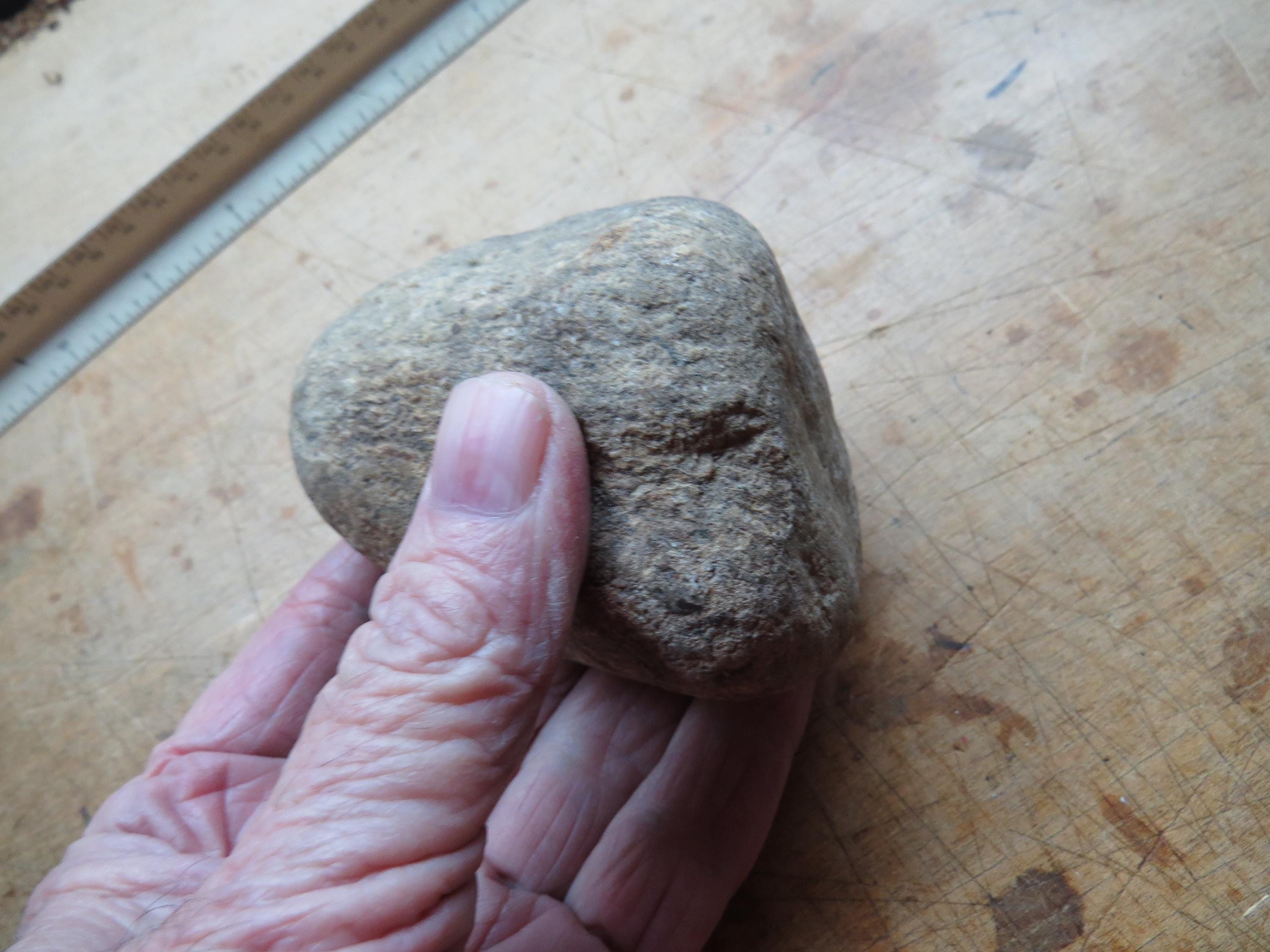 Plains Indians NATIVE AMERICAN INDIAN Carved Stone Artifact Grinding ...