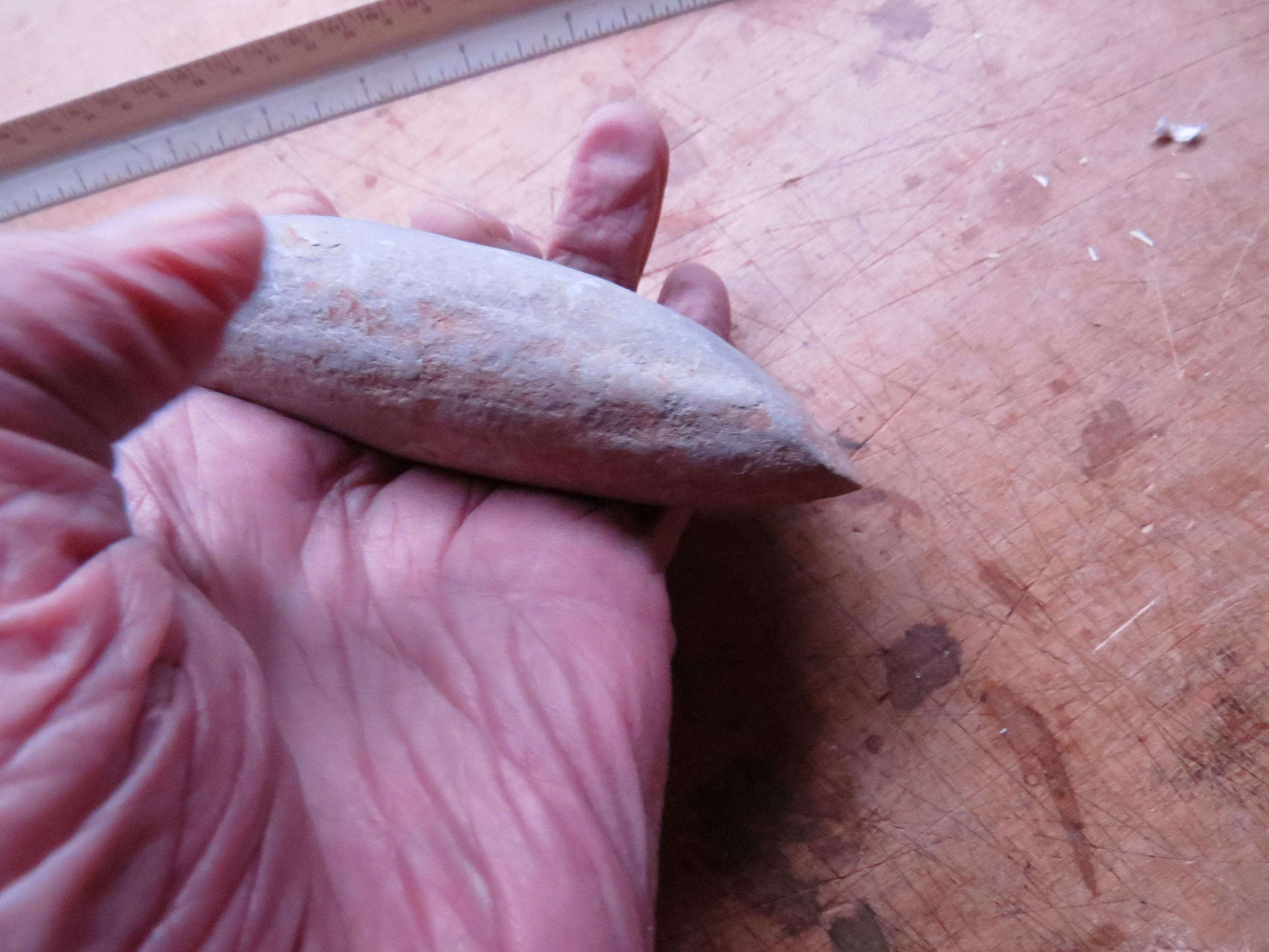 Plains Indians NATIVE AMERICAN INDIAN Small Stone Celt Tool as Found ...