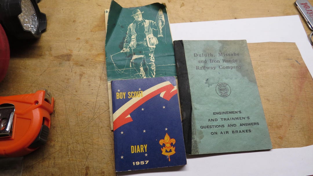 BOY SCOUT Diary 1957 Very Nice,,,,and Minnesota Fishing Laws and Duluth ...