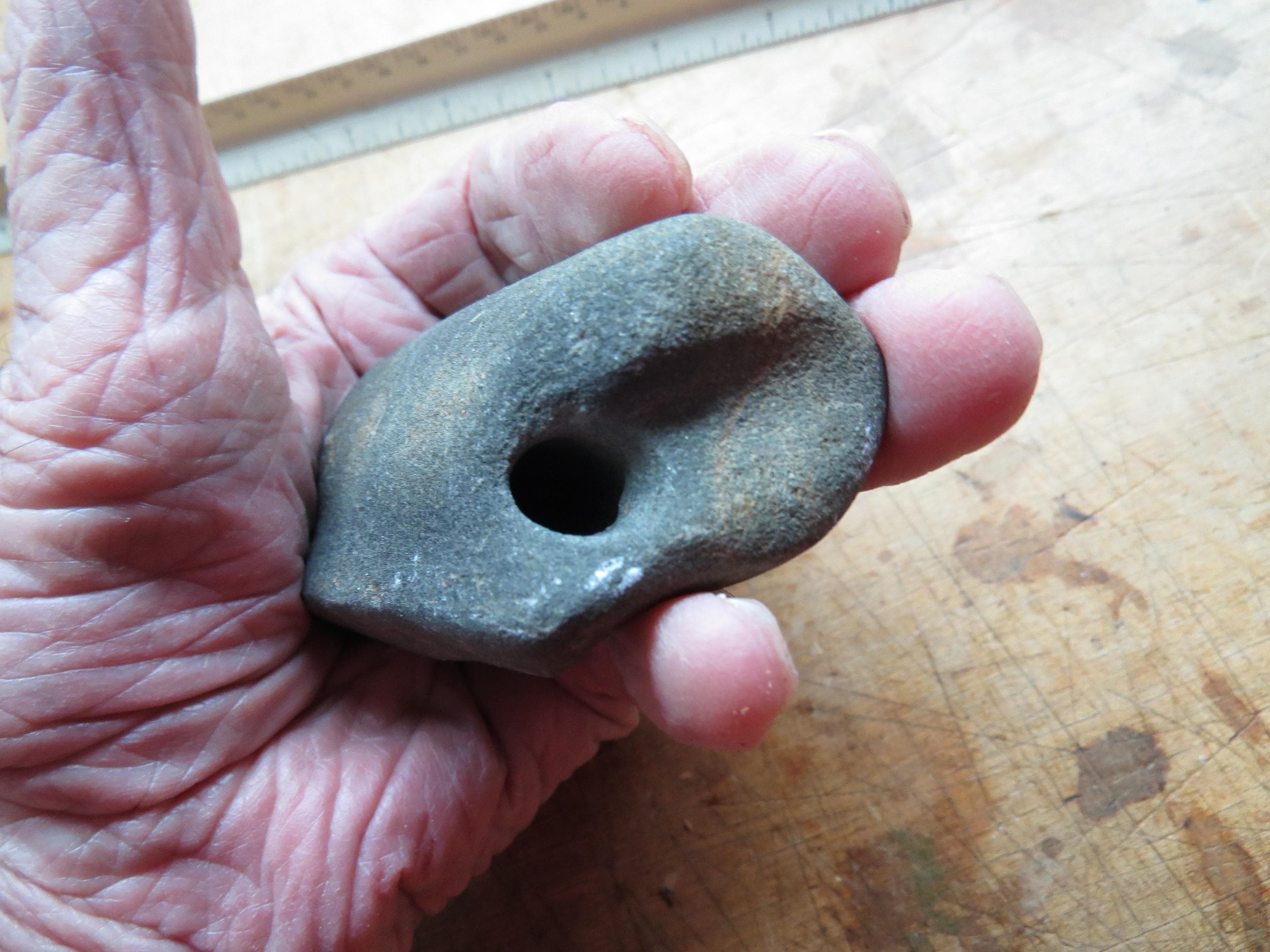 Plains Indians NATIVE AMERICAN INDIAN Stone Carved Indian Arrow Shaft ...