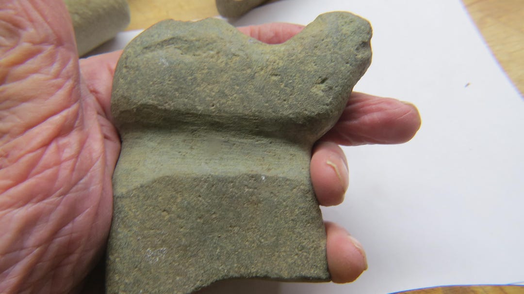 Plains Indians NATIVE AMERICAN INDIAN Carved Stone Artifact Bird Head ...
