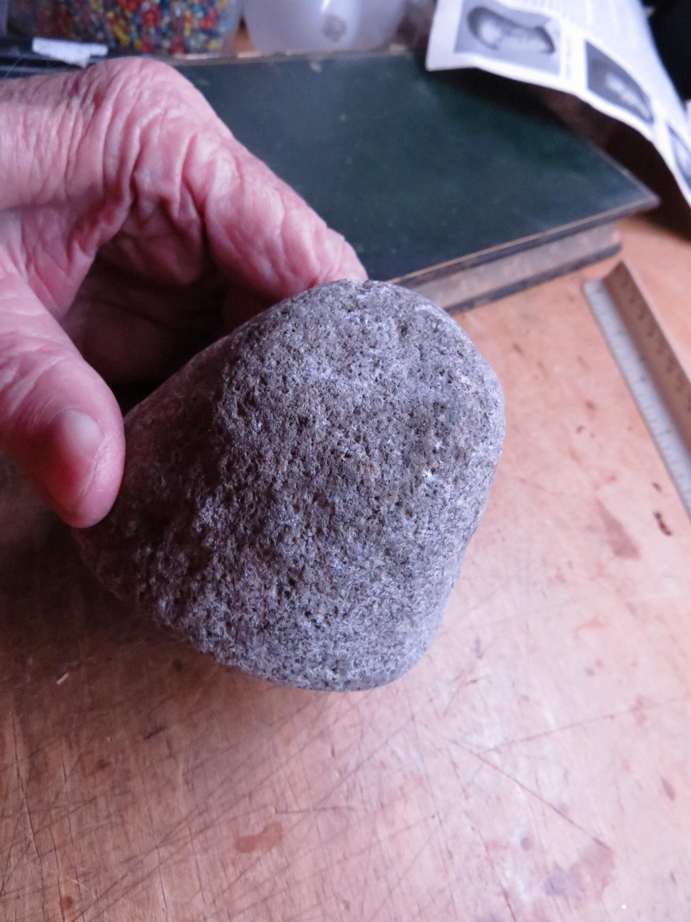 Plains Indians NATIVE AMERICAN INDIAN Carved Stone Artifact Grinding ...