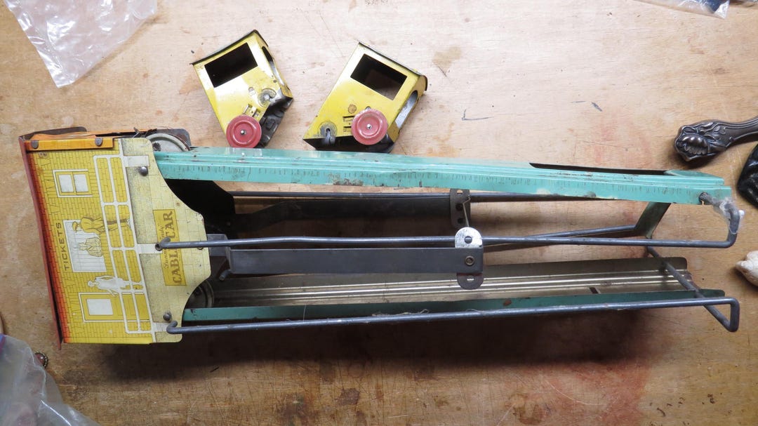 Wolverine Tin Litho Sunny Andy Cable Car Marble Toy, OLD - Etsy