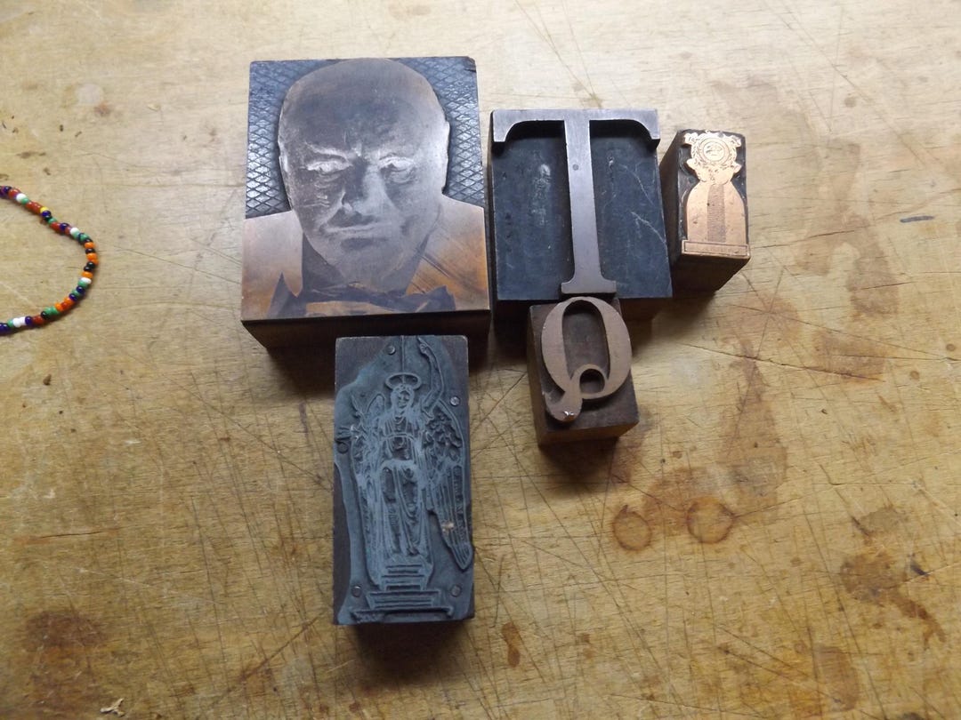 Printer Blocks LOT With a ANGLE Nice Old ANTIQUE Lot - Etsy