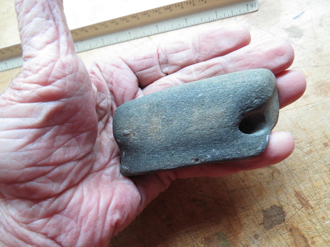 Plains Indians NATIVE AMERICAN INDIAN Stone Carved Indian Arrow Shaft ...