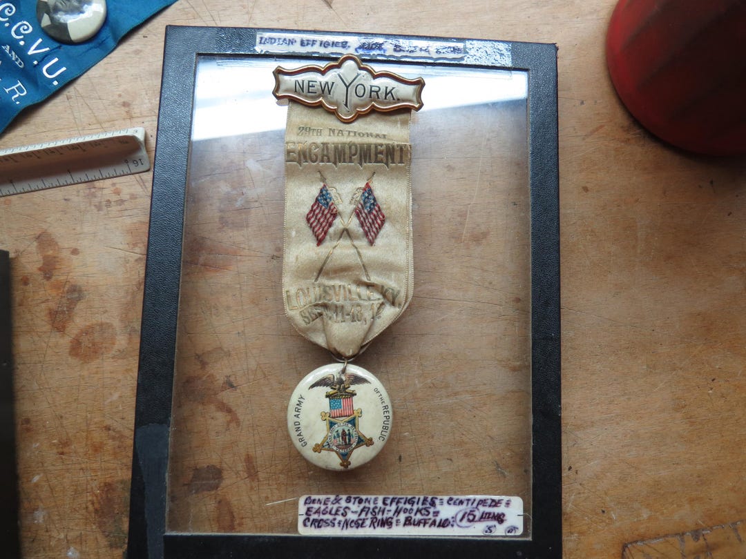 Grand Army of the Republic GAR RIBBON New York 20TH Encampment ...