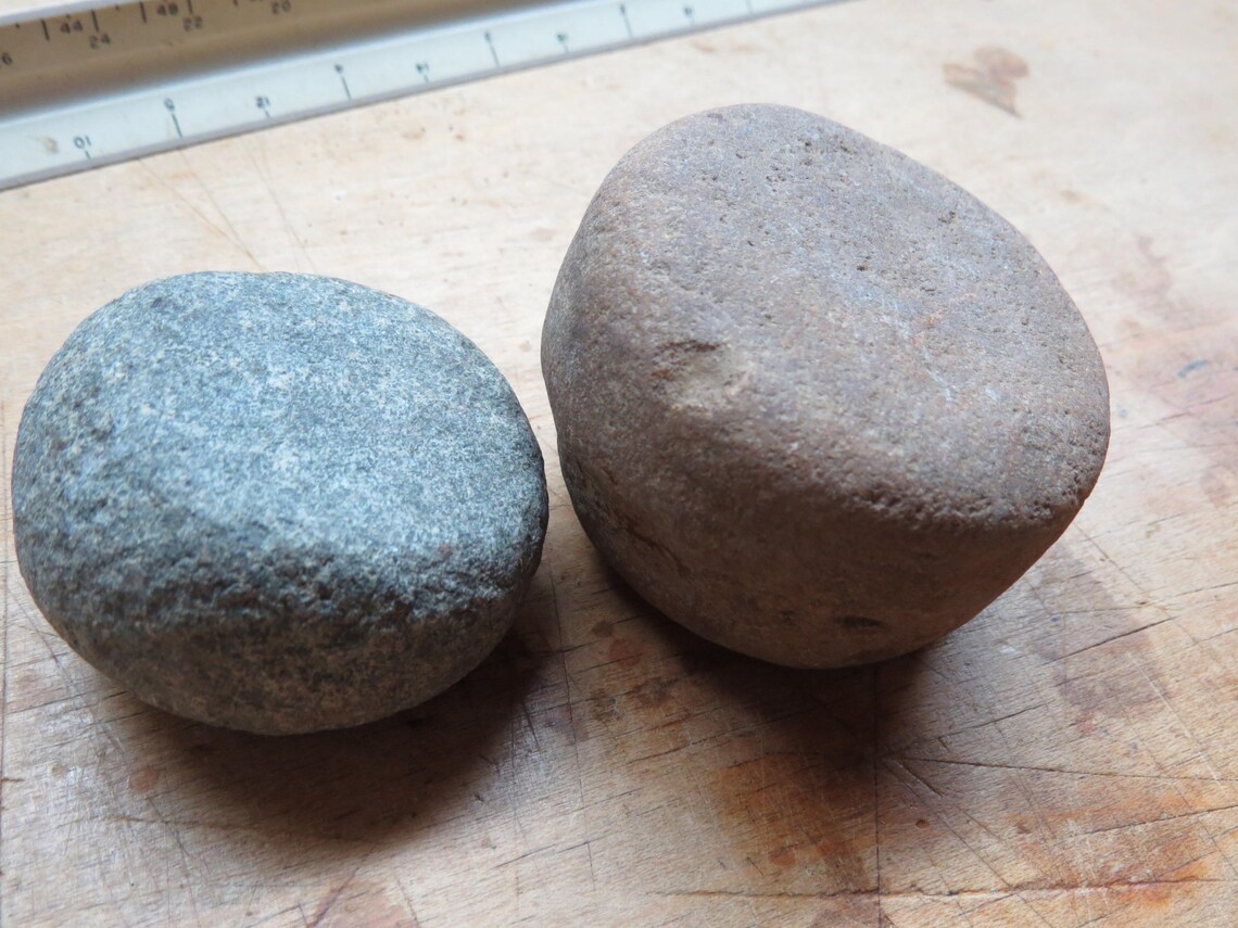Plains Indian AMERICAN INDIAN Discoidal Stone Artifact Small Game ...