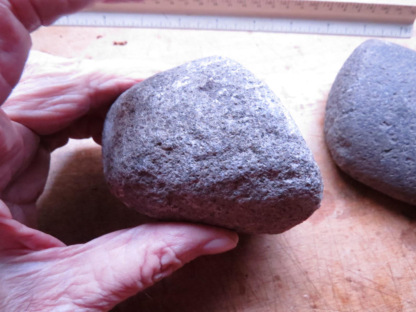 Plains Indians NATIVE AMERICAN INDIAN Carved Stone Artifact Grinding ...