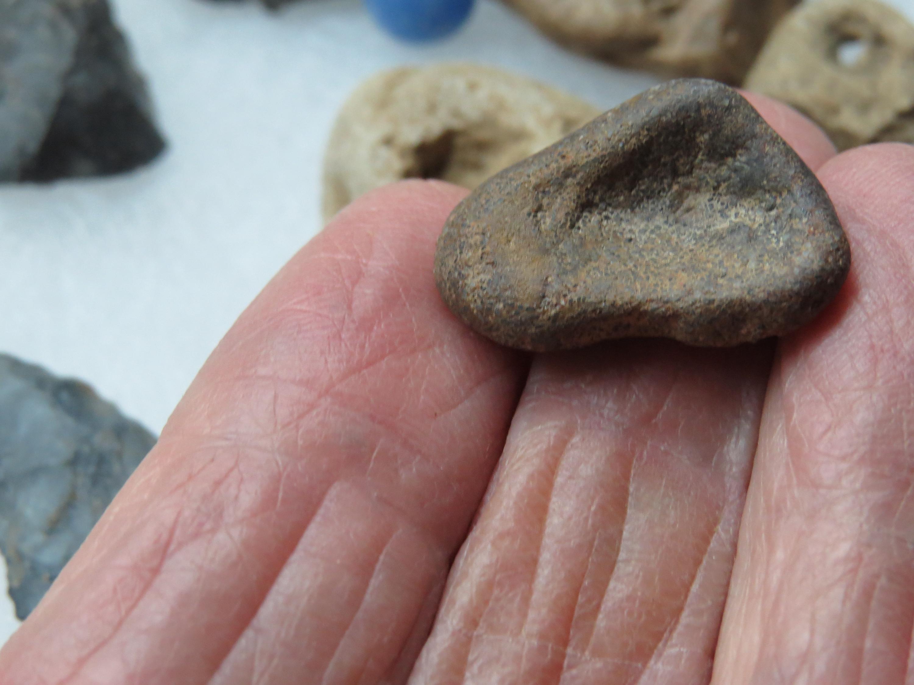 Native American Paint Pot / CUP Stone Concretion TINY Primitive L-3 - Etsy