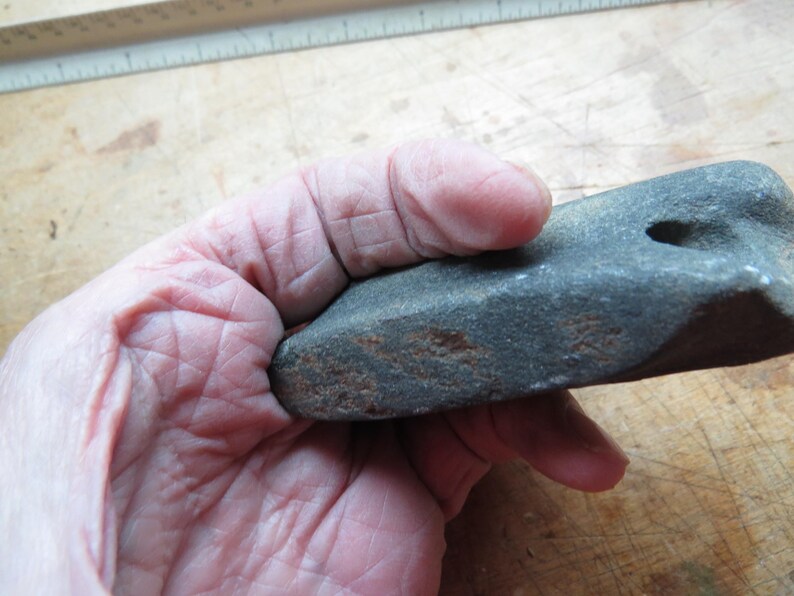 Plains Indians NATIVE AMERICAN INDIAN Stone Carved Indian Arrow Shaft ...