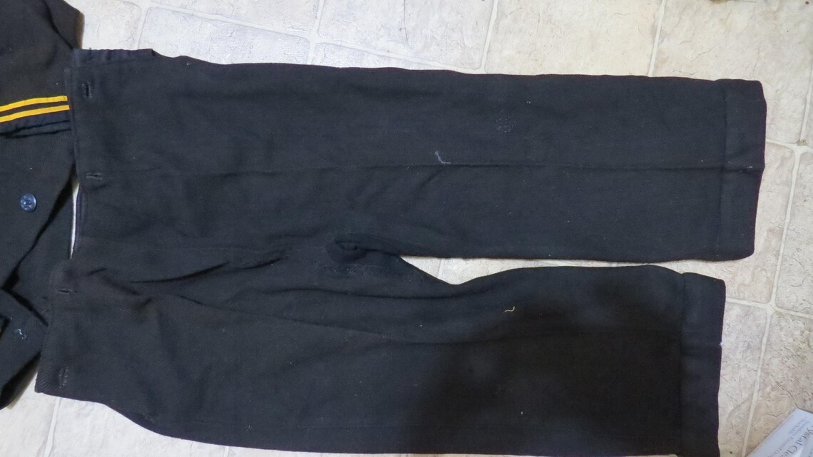 Ww2 Rare CHILDS NAVY UNIFORM Wool Petty Officer Cute Outfit Very Well ...