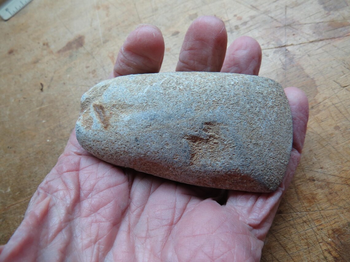 Plains Indians NATIVE AMERICAN INDIAN Small Stone Celt Tool as Found ...