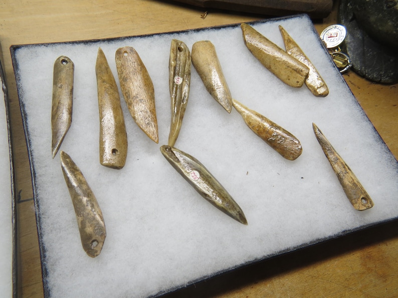 NATIVE AMERICAN INDIAN Artifact Primitive Bone Awls / Tools Very Nice ...