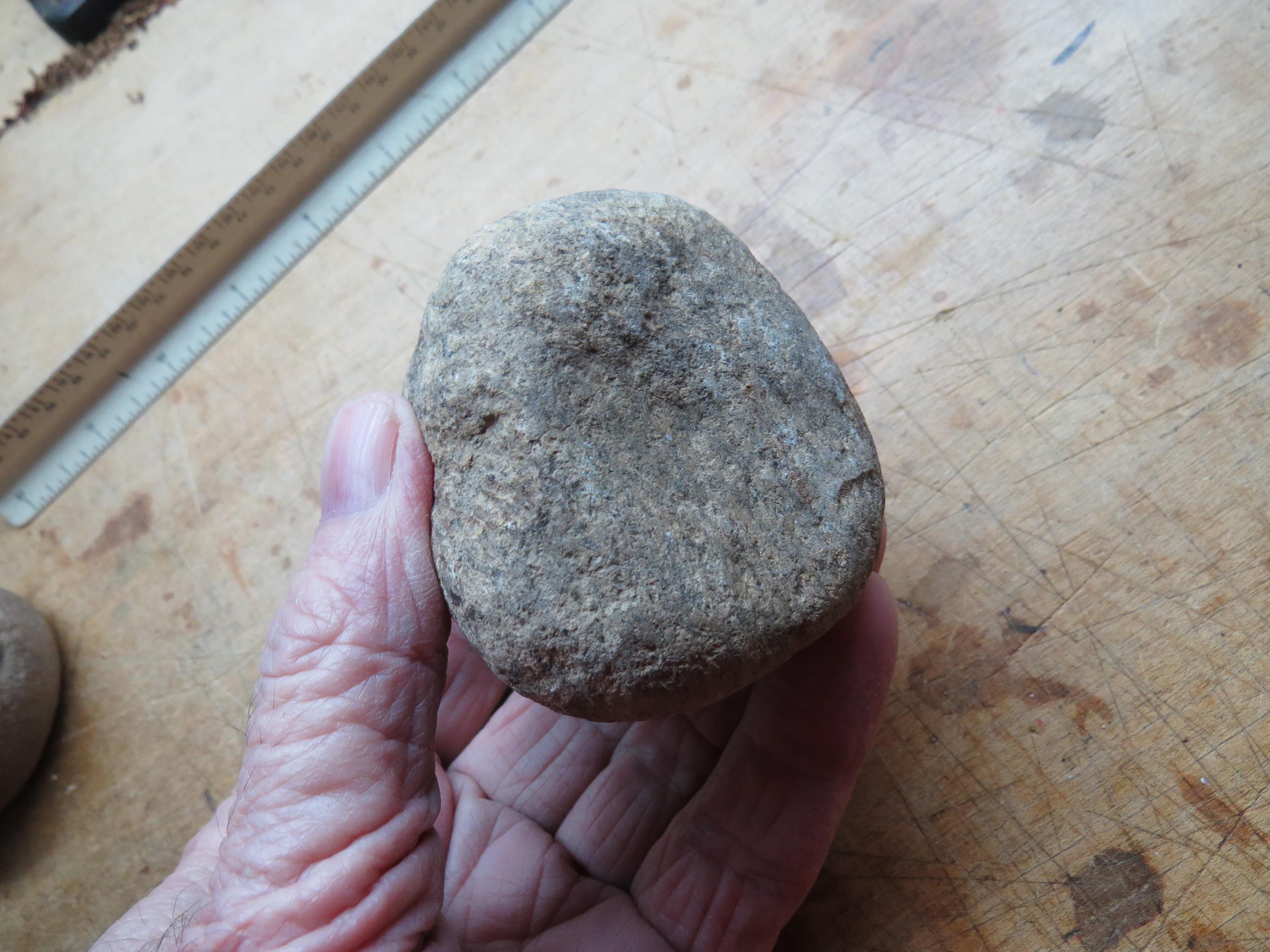 Plains Indians NATIVE AMERICAN INDIAN Carved Stone Artifact Grinding ...