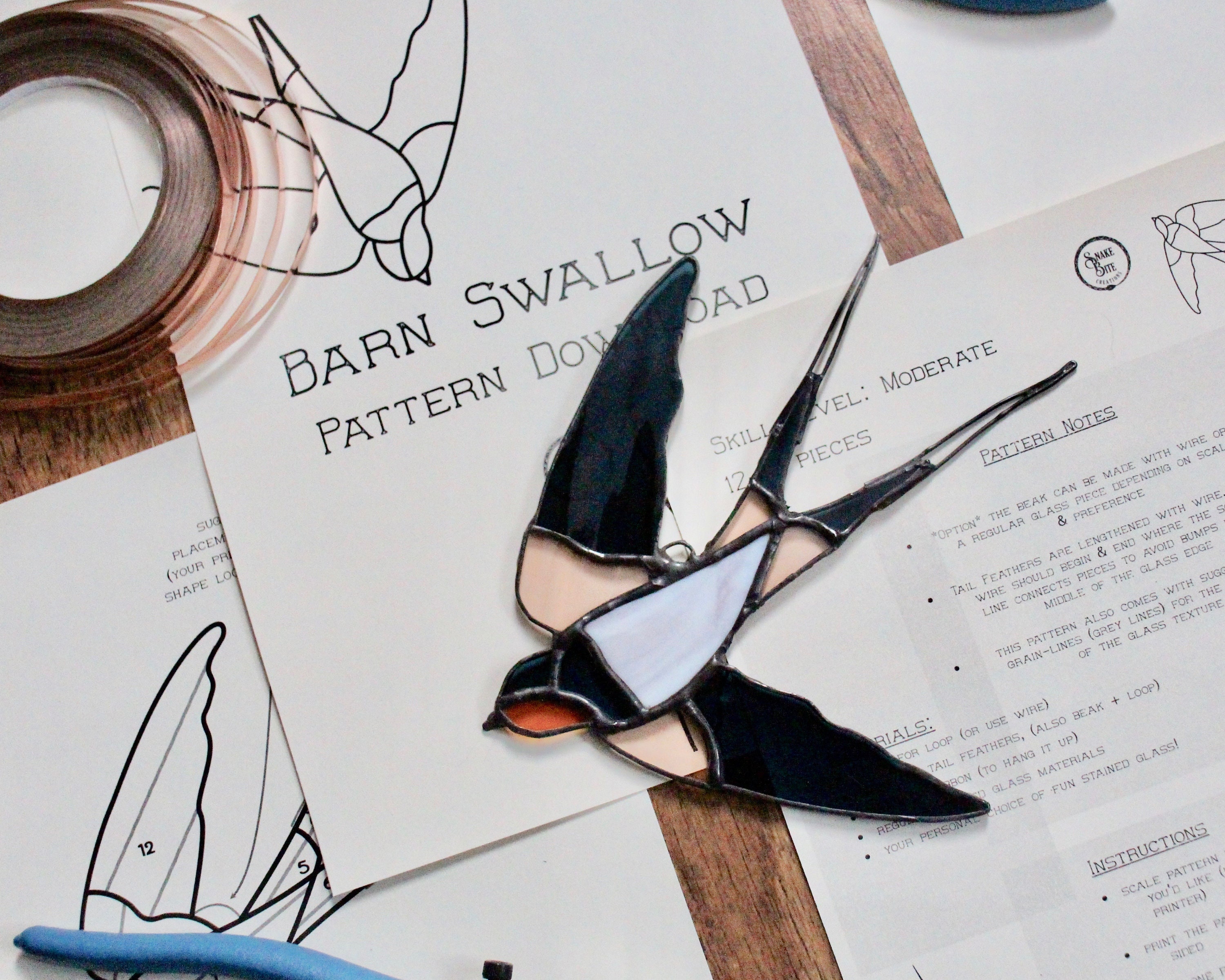 Barn Swallow Pattern - Etsy