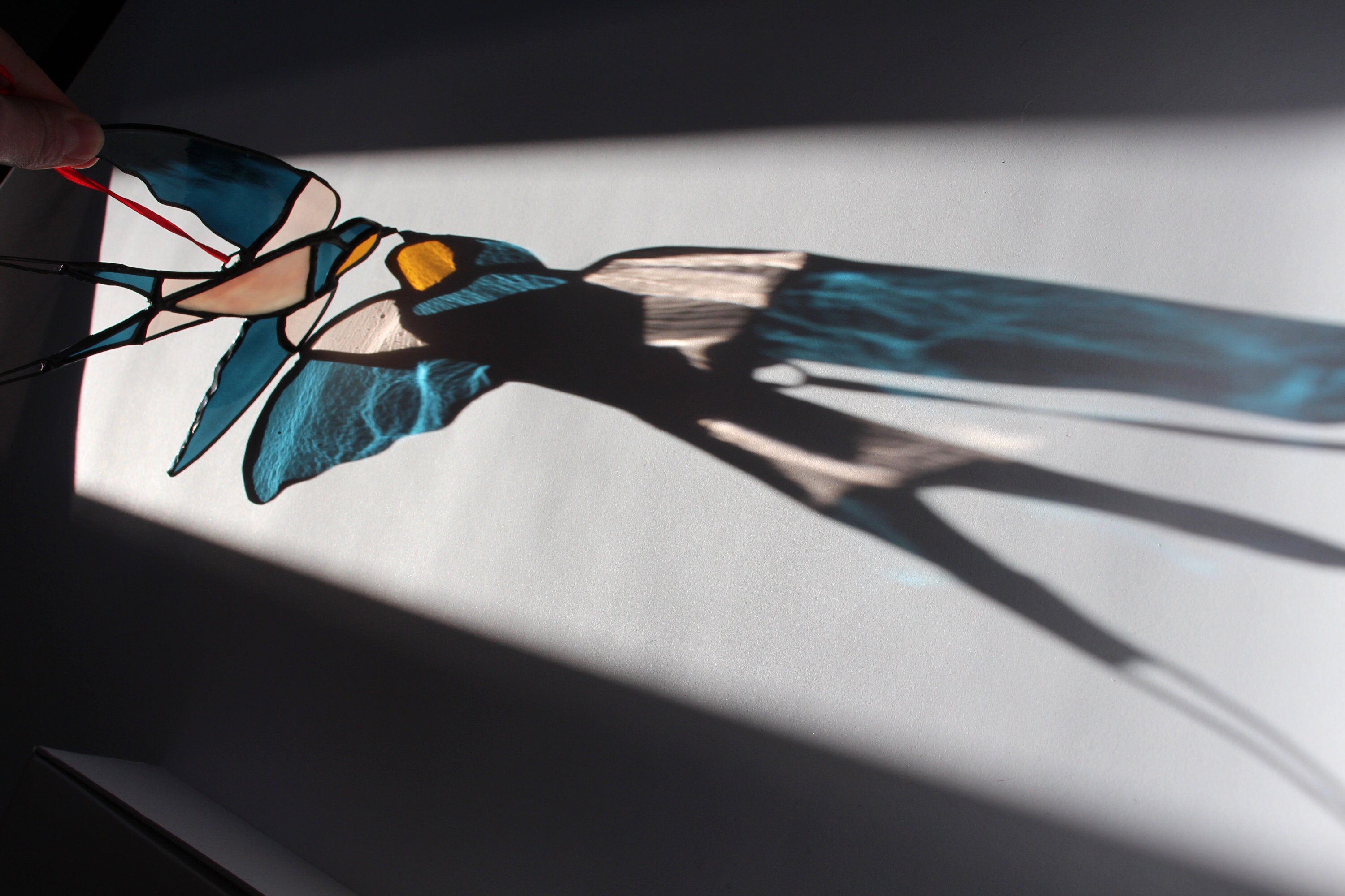 Commercial License Stained Glass Pattern: Barn Swallow Bird in - Etsy