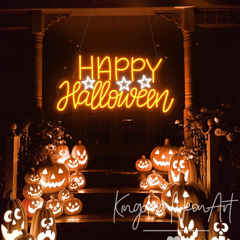Halloween Lighted Sign - Etsy