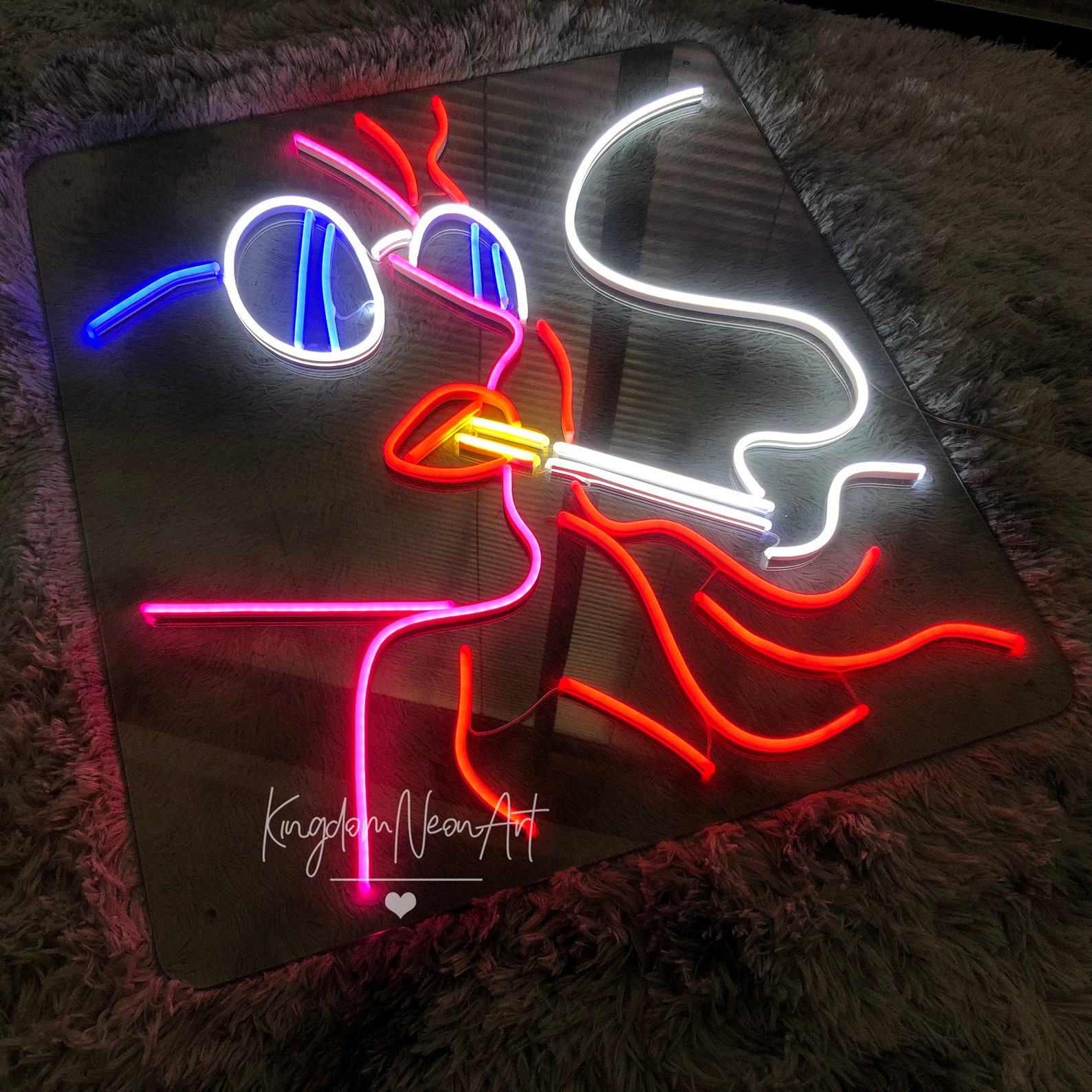 Neon Bar Signsmoking Lady Neon Signled Light Signs for Bar | Etsy