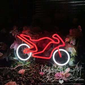 Motorcycle Neon Sign Sportbike Custom Neon Sign Sportbikeer Garage ...