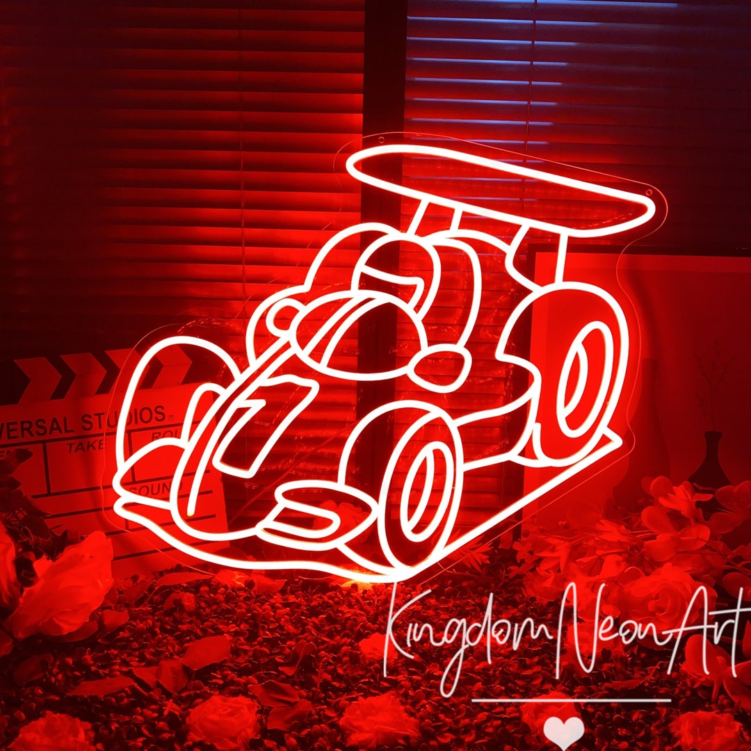 Race Car Neon Sign Custom Car Neon Sign Formula Racing Led Light ...