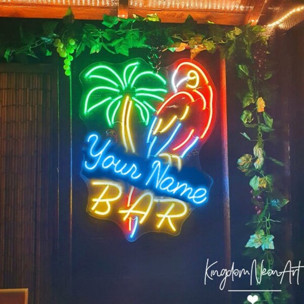 Neon Bar Sign - Etsy