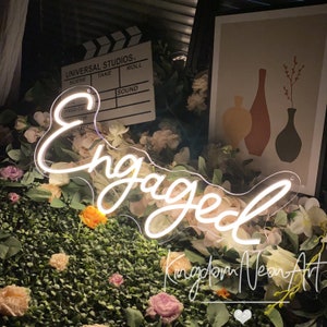 Engaged Neon Sign Wedding Neon Sign Custom Neon Sign Led Light ...