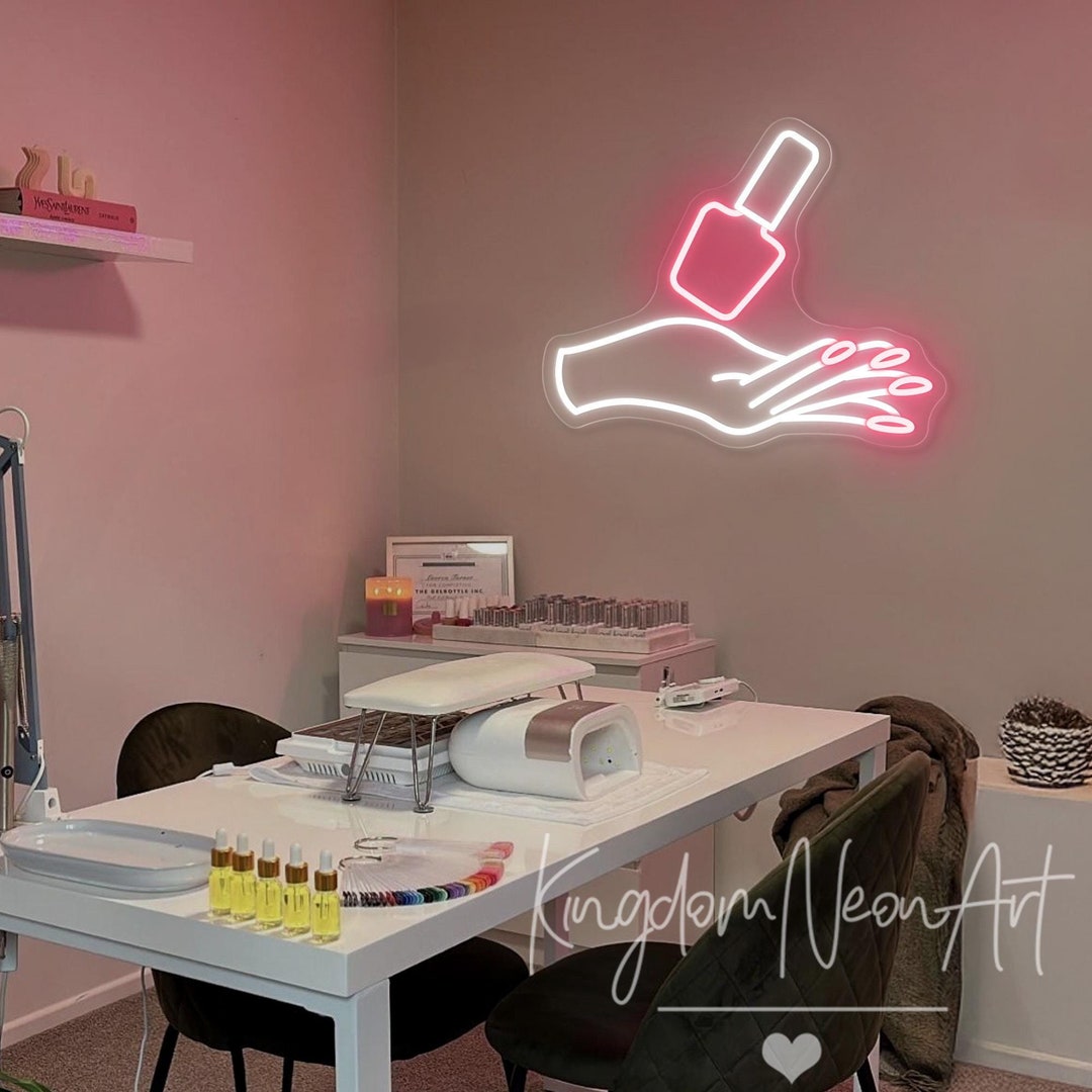 Nails Neon Sign Custom Salon Neon Sign Nail Salon Led Neon Light ...