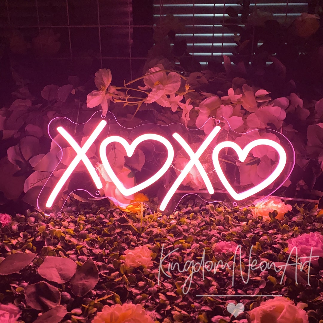 Xoxo Neon Sign Custom Logo Neon Sign Led Light Bedroom Dorm Home Wall Decor Wedding Party Decor