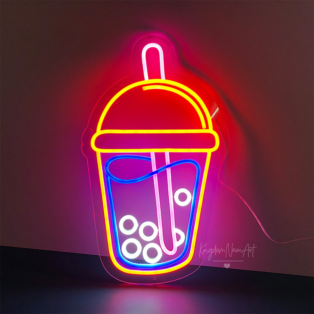Milk Tea Neon Sign, Boba Neon Signs,led Neon Light for Restaurant Shop ...