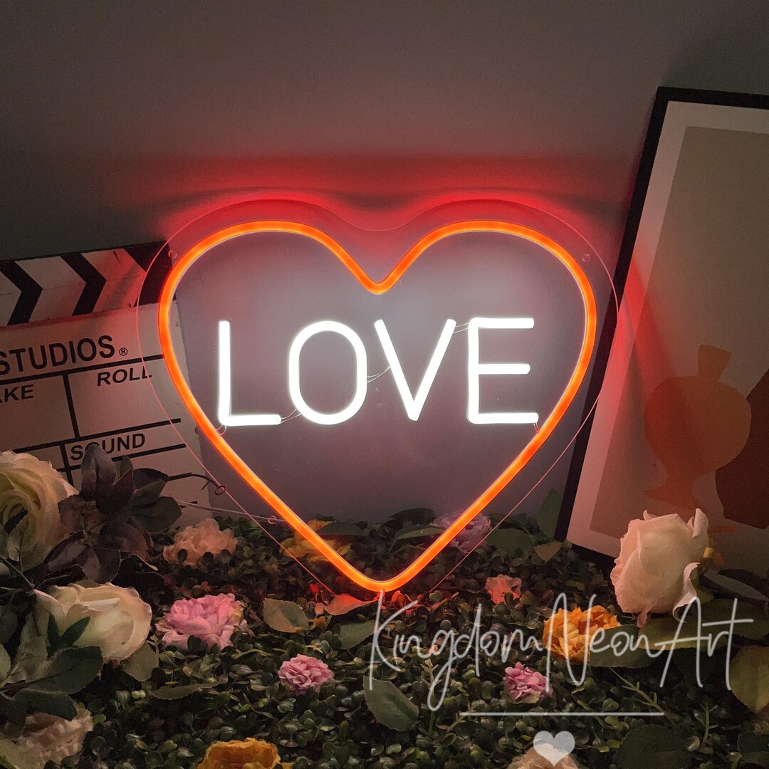 Love Neon Sign Custom Romantic Neon Sign Romantic Gift Led Neon Light ...