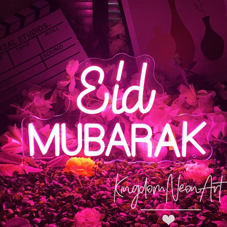 Eid Mubarak Neon Sign Custom Ramadan Led Light Happy Ramadan Decor - Etsy