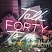 Talk Forty to Me Neon Sign - Custom 40th Birthday Party Decor - Etsy