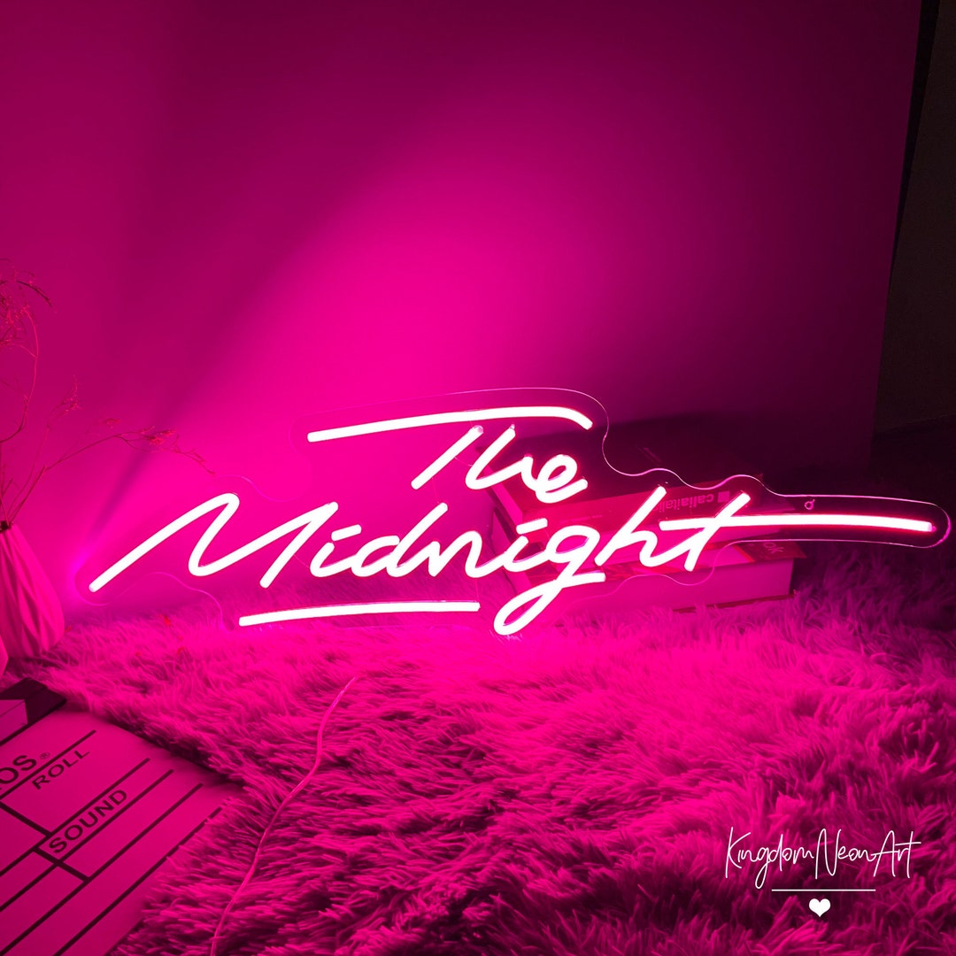 The Midnight Neon Sign, Led Lights for Bedroom, the Midnight Band Neon ...