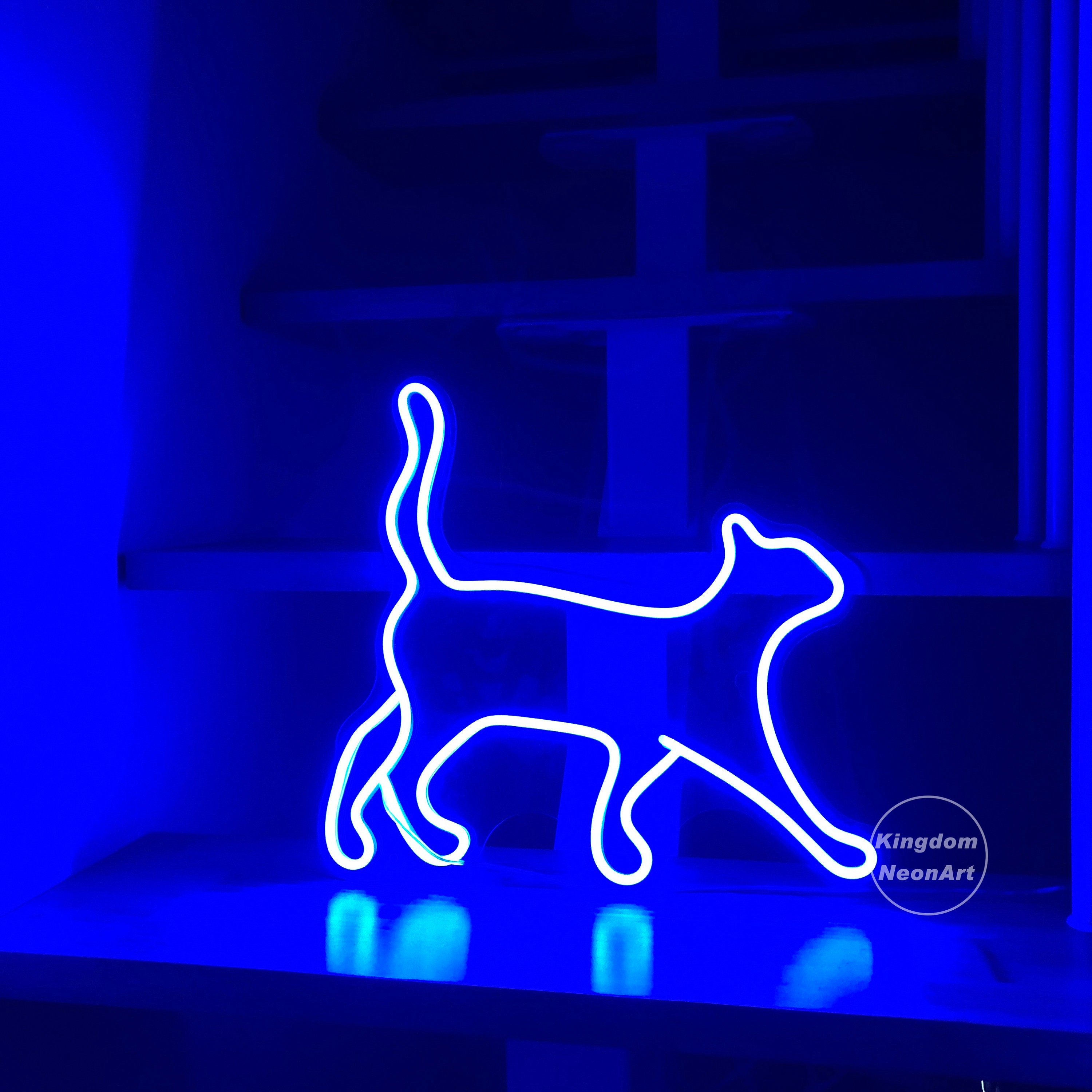 Walking Cat Neon Sign Cat Neon Signwall Decor Cute Neon - Etsy Canada