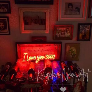 I Love You 3000 Neon Sign Wedding Neon Sign Led Light Custom Neon Sign ...