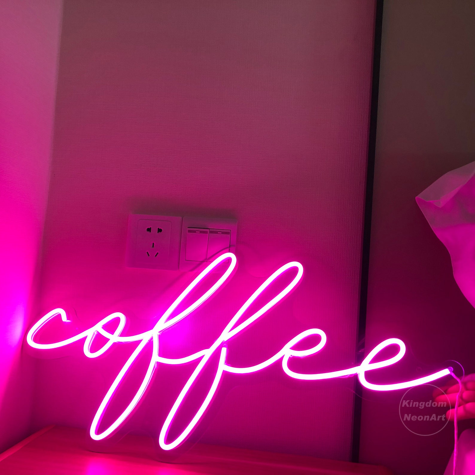 Coffee Neon Sign Custom Neon Light Sign Led Custom Pink Light | Etsy