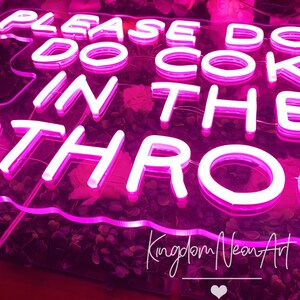 Please Don't Do Coke in the Bathroom Neon Sign Custom Neon Sign Led ...