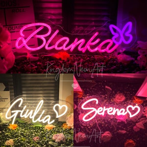Custom Name Neon Sign Kids Name Neon Sign Name Led Neon Light up Sign ...