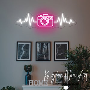 Camera Neon Sign Custom Neon Sign Camera Led Light Bedroom Home Wall ...
