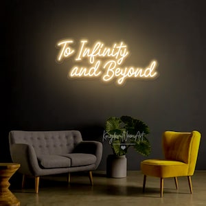 To Infinity and Beyond Neon Sign,bedroom Home Decor,gift for Kids - Etsy