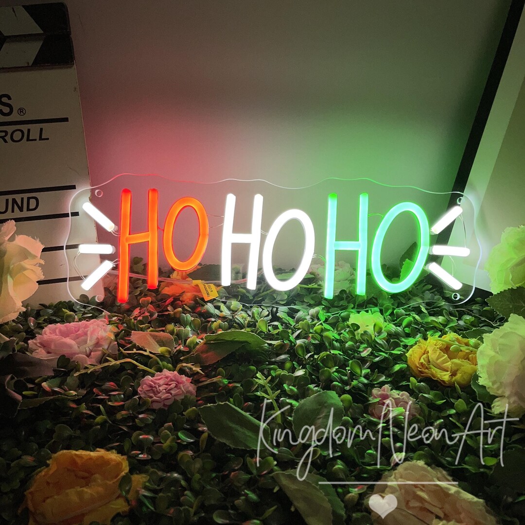 Ho Ho Ho Neon Sign Merry Christmas Neon Sign Custom Neon Sign Led Light ...