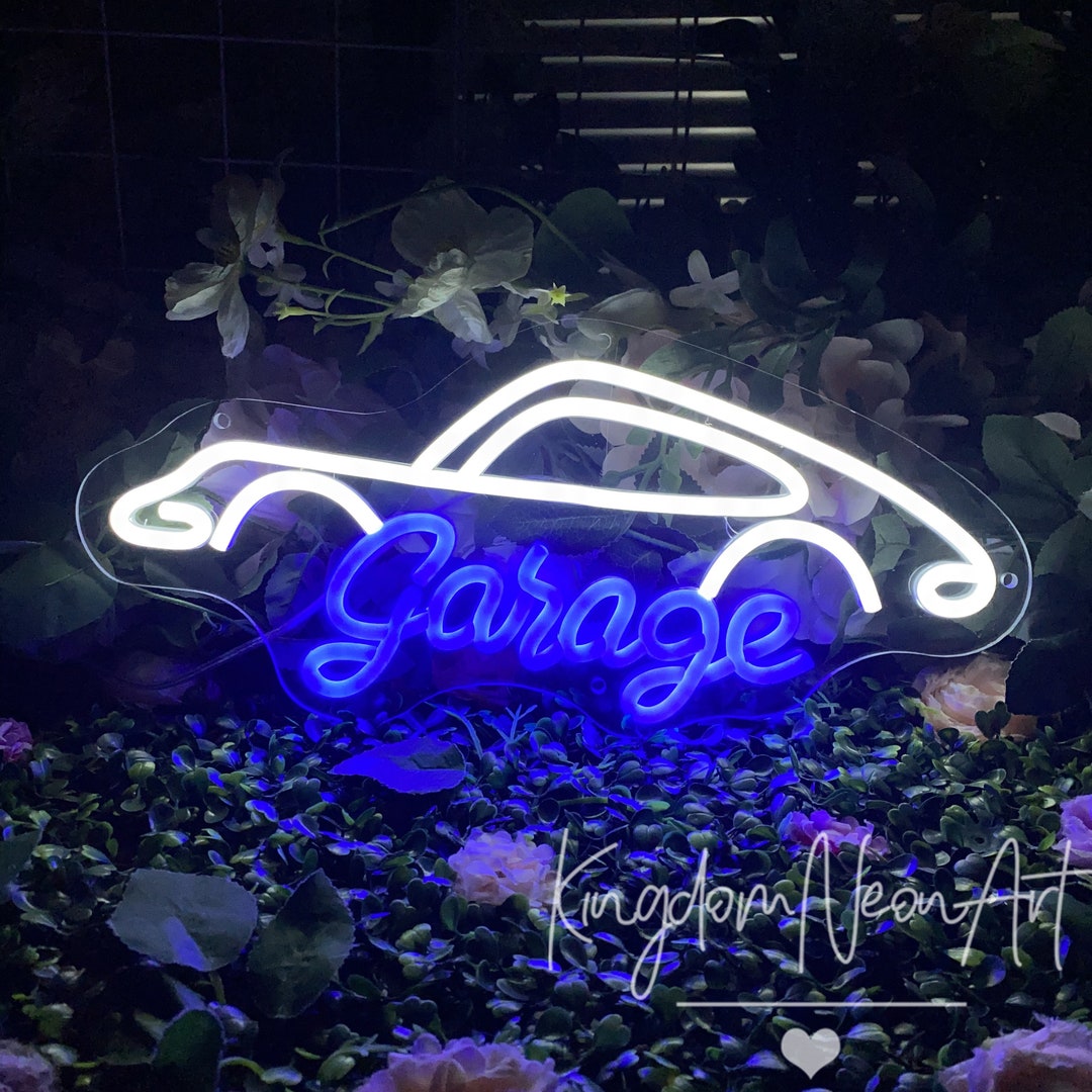 Garage Neon Sign Custom Garage Neon Sign Car Neon Sign Led Light Garage ...