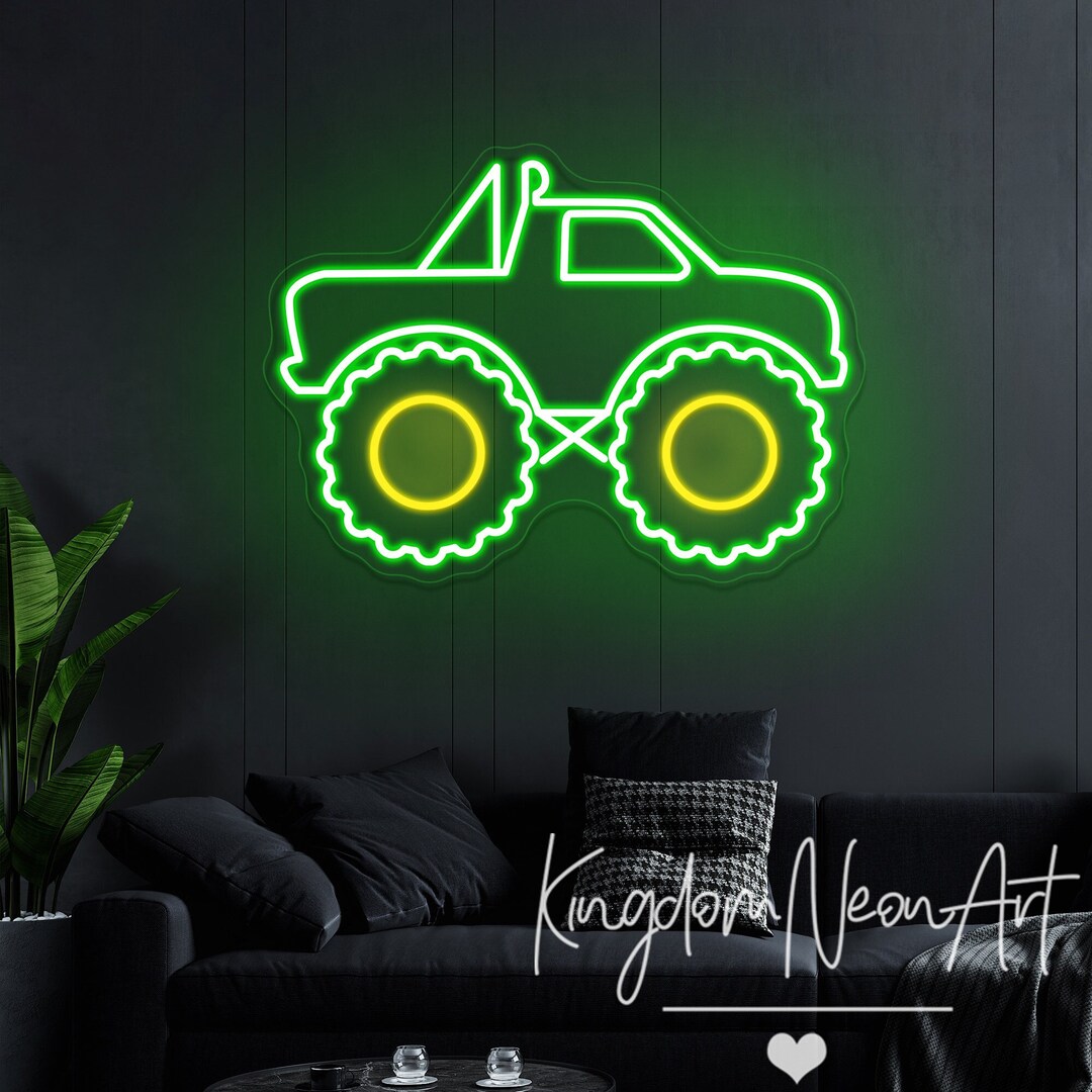 Tractor Neon Sign Custom Car Neon Sign Vehicle Led Light Farm Bar Home ...