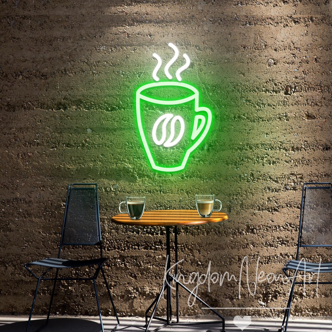 Coffee Cup Neon Sign Custom Neon Sign Coffee Led Neon Light Coffee ...