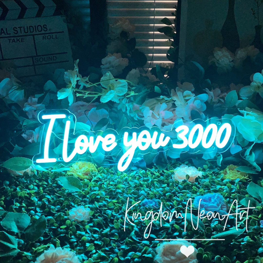 I Love You 3000 Neon Sign Wedding Neon Sign Led Light Custom Neon Sign ...