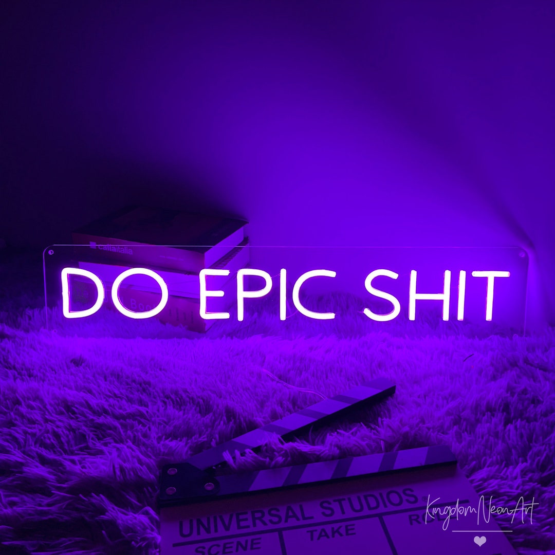 Do Epic Shit Neon Sign, Wall Decor,gamer Home Decor Wall Art,cyber Cafe ...