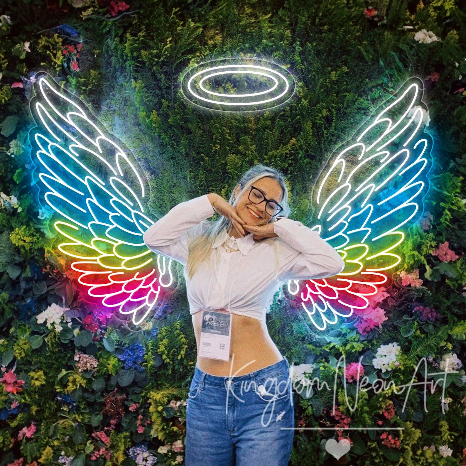 Angel Wings Neon Sign, Custom LED Bar Decor - Etsy